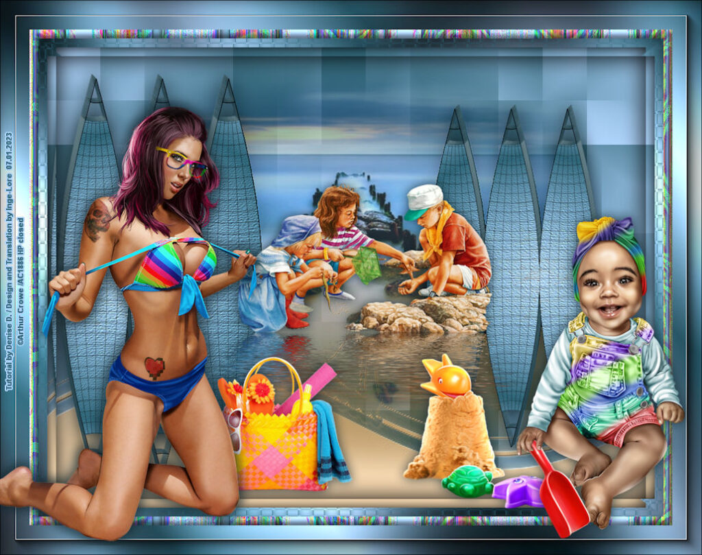 Denise – A Day at the Beach – Inge-Lore's Tutoriale