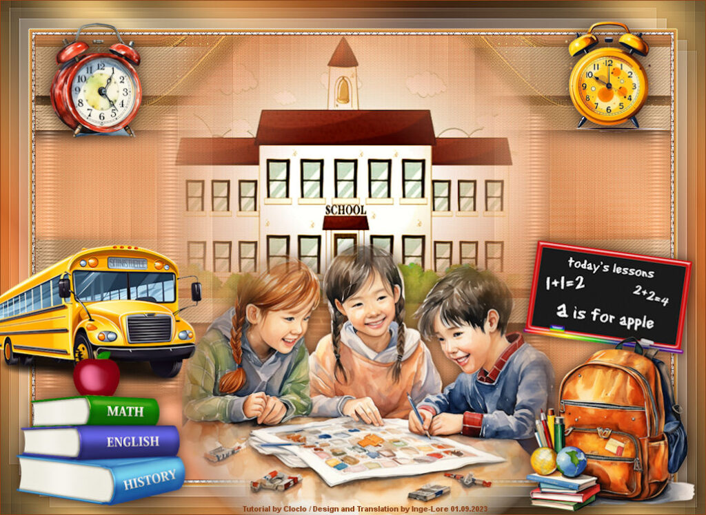 Cloclo – Bonne Rentree Scolaire – Inge-Lore's Tutoriale