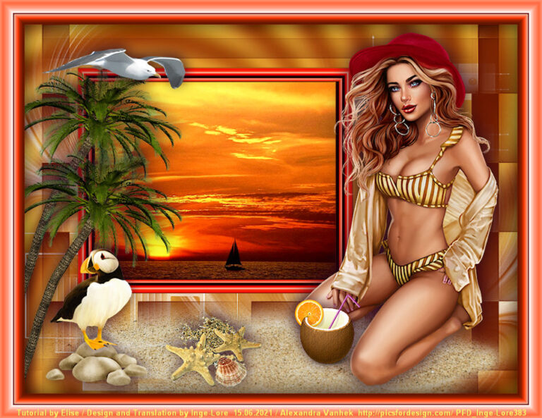 Elise – Journée ensoleillée à la mer – Inge-Lore's Tutoriale